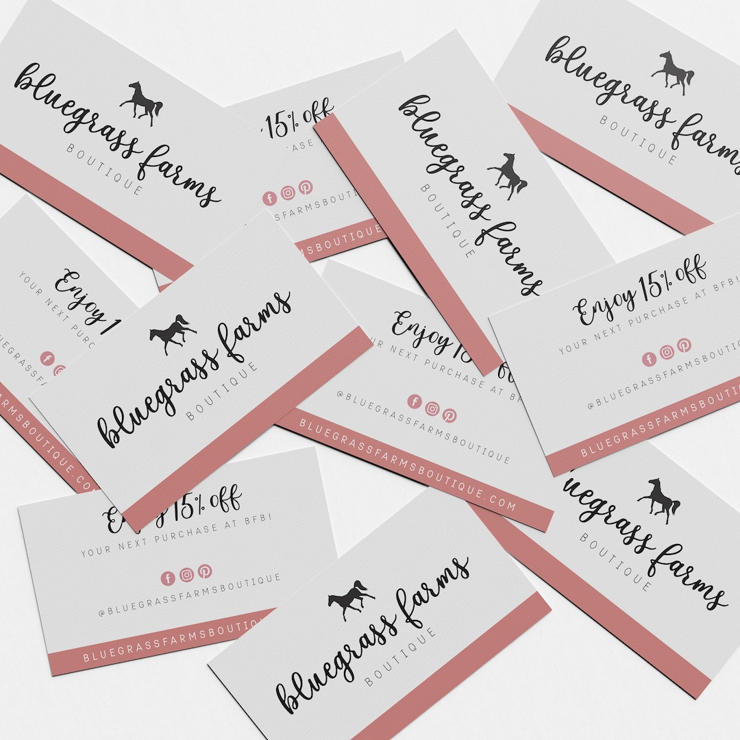 100 Printed Business Cards With Your Logo, Custom Double Sided Business ...