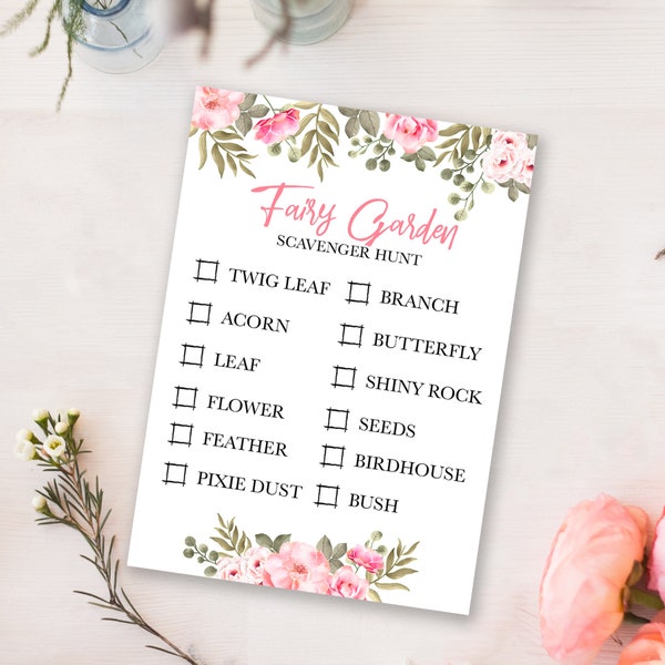 Fairy Scavenger Hunt - Etsy