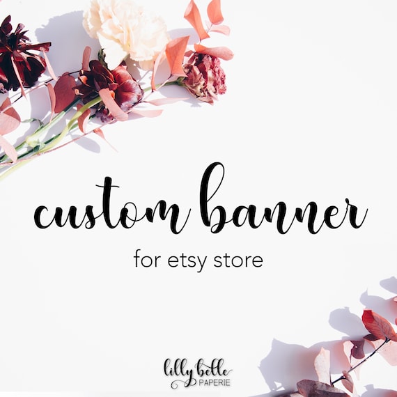 Custom Etsy Banner Logo Design Custom Logo Design Branding | Etsy