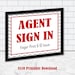 Printable Secret Agent Entry Sign - Printable Sign for Birthday - Spy ...