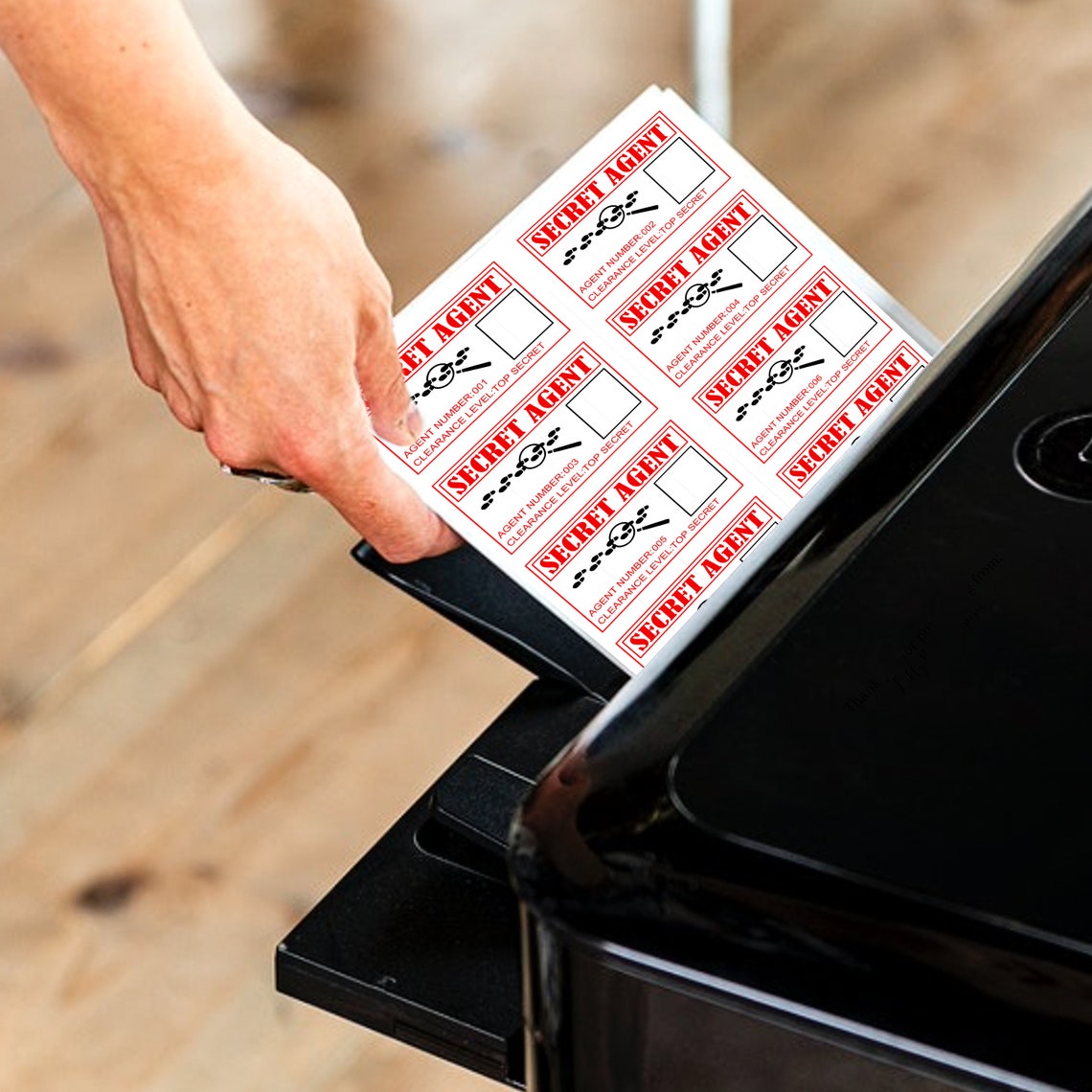 Printable Spy Secret Agent ID Badge James Bond - Etsy