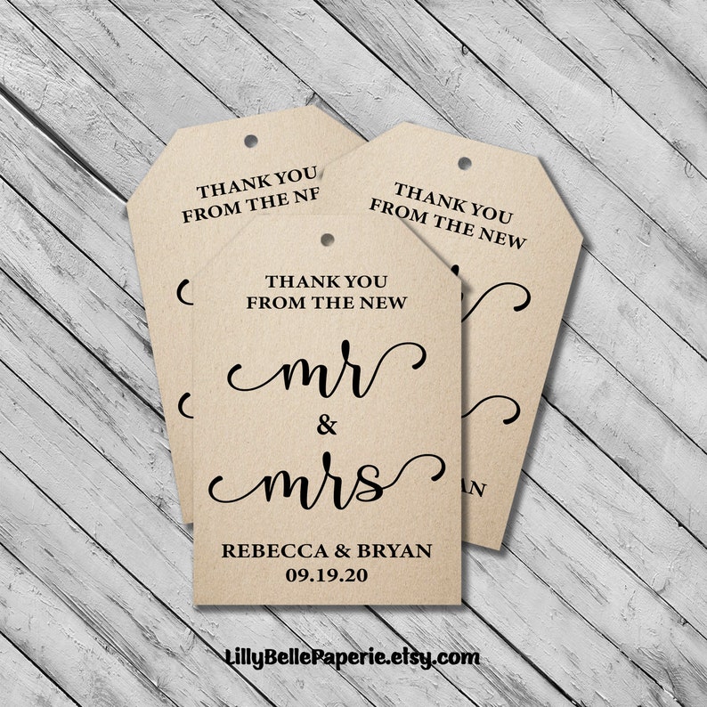 Rustic Wedding Tags Printable Wedding Favor Tags Printable - Etsy