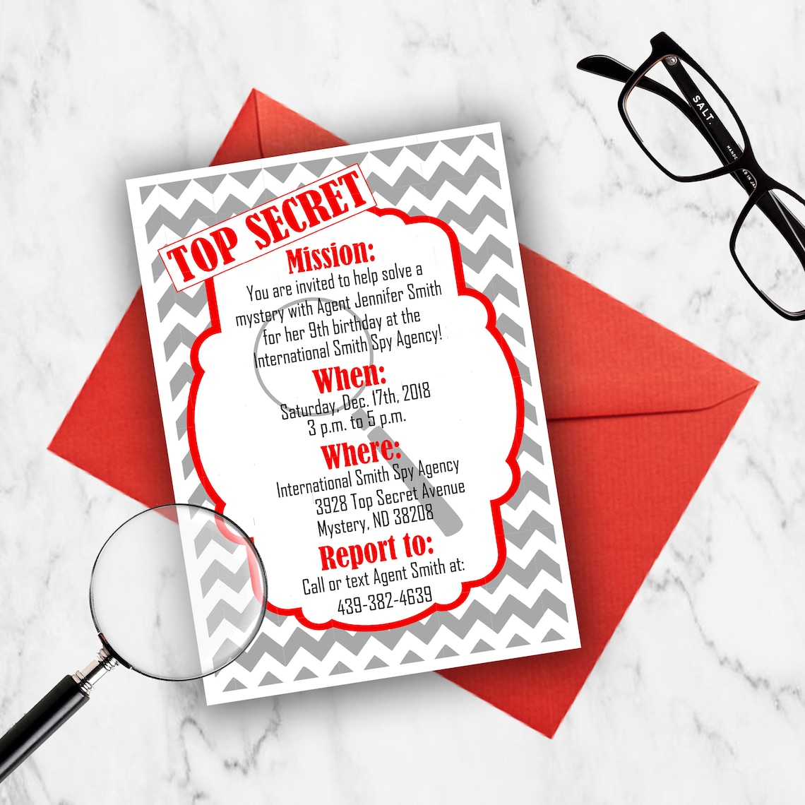 Printable Spy Secret Agent ID Badge James Bond - Etsy