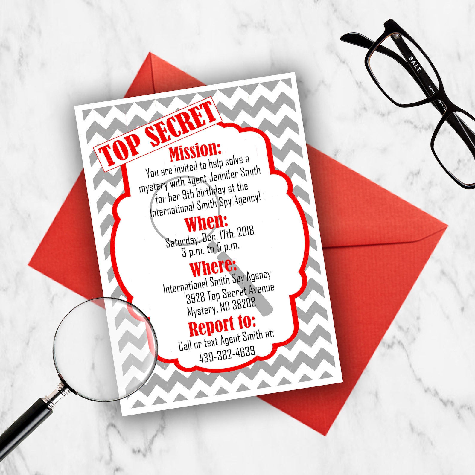 Printable Spy Secret Agent ID Badge - James Bond Identification Card ...