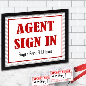 Printable Code Name Chart - Spy Birthday Party Game - Secret Agent ...