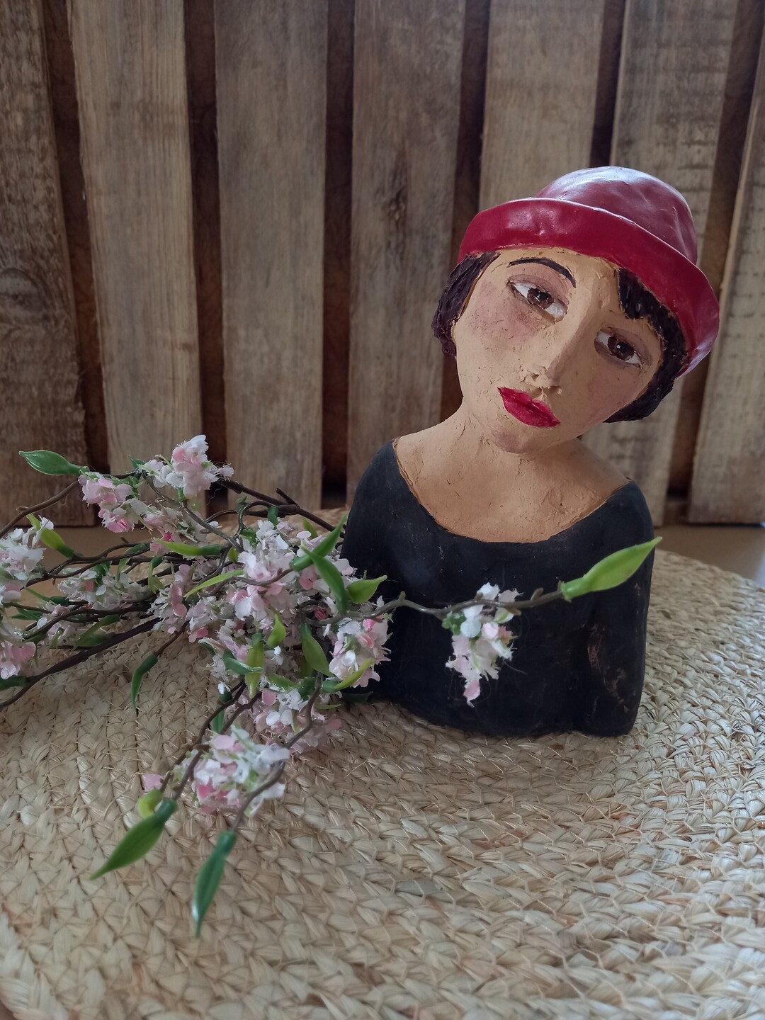 Handmade Woman Bust, Ceramic Sculptures, Handmade Pottery, Pottery ...
