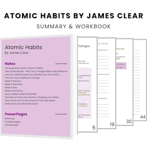 Powernotes: Atomic Habits by James Clear | Workbook & Summary | Self ...