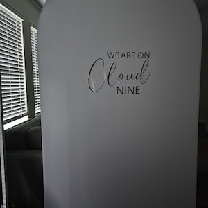 On Cloud Nine Sticker Backdrop, We Are on Cloud Nine Welcome to Baby ...
