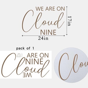 On Cloud Nine Sticker Backdrop, We Are on Cloud Nine Welcome to Baby ...