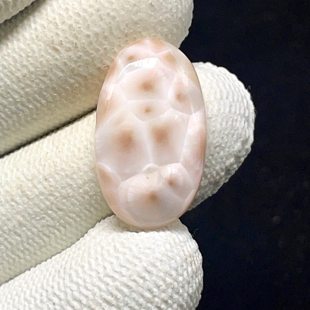 Rare Pink Natrolite AKA Thomsonite , Oval Cabochon, 19x11x5 MM, 7 CTS ...