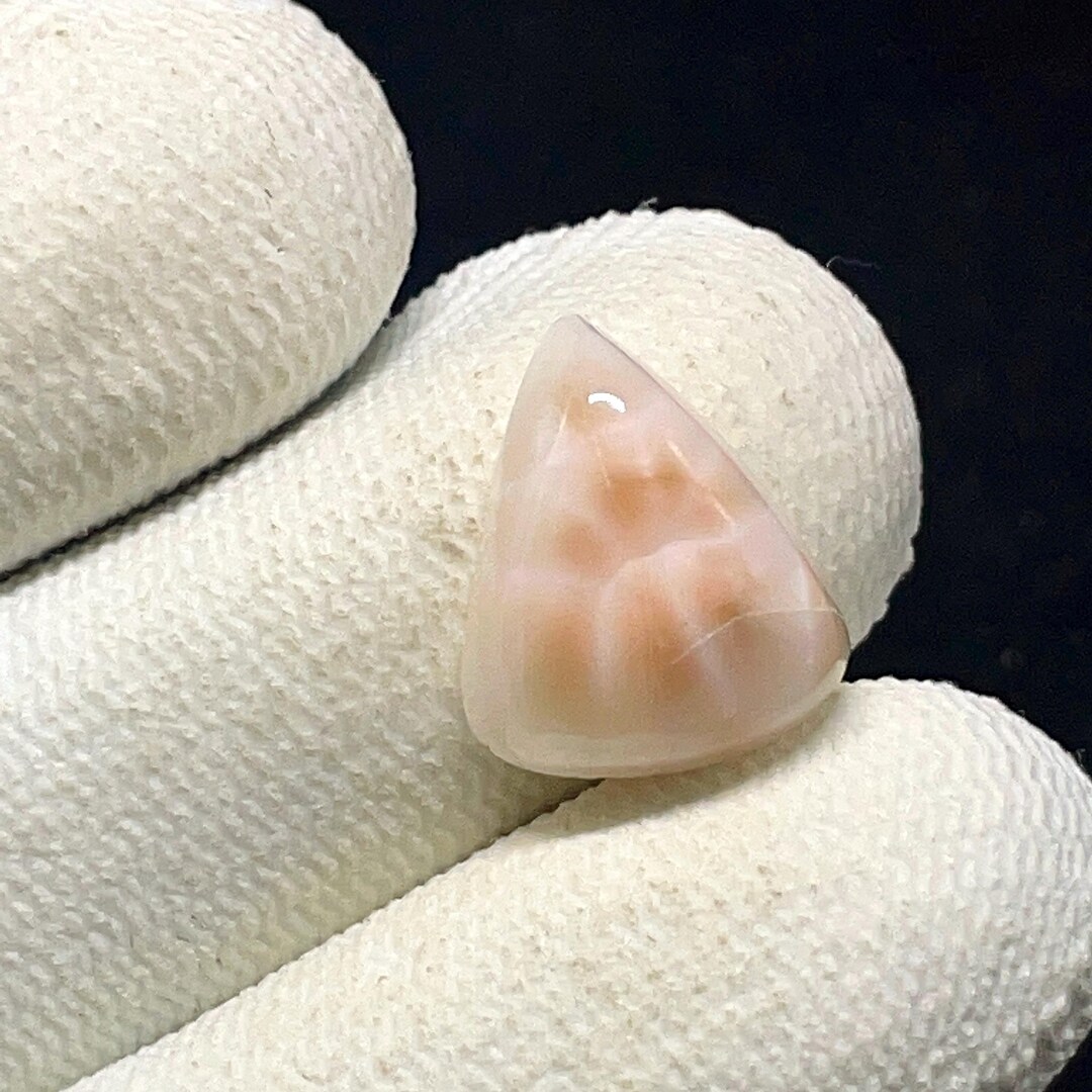 Rare Pink Natrolite AKA Thomsonite , Pear Cabochon, 14x12x5 MM, 5 CTS ...