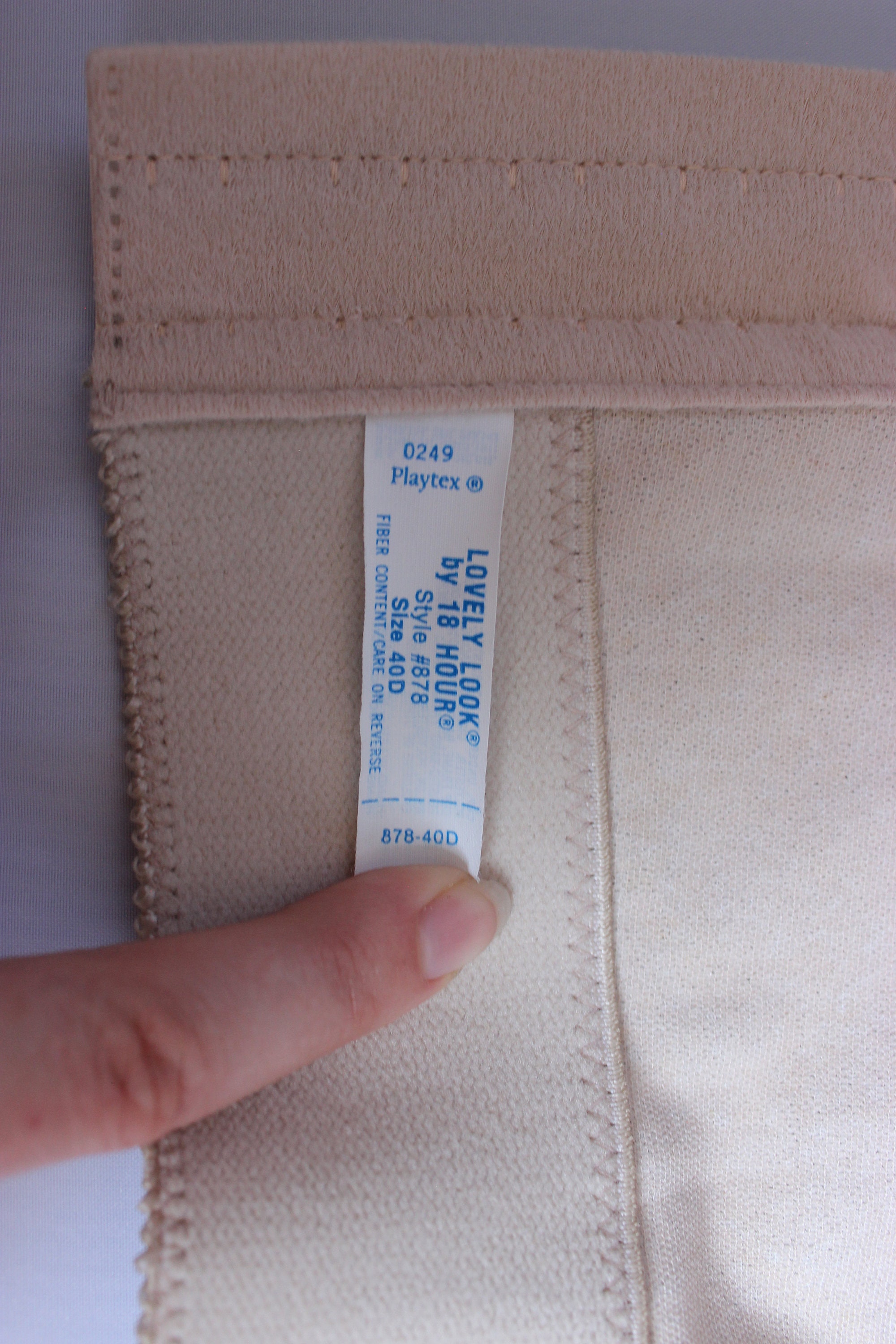 Vintage Playtex 1980s Ladies Beige 40D Bustier, lovely Look by 18 Hour ...