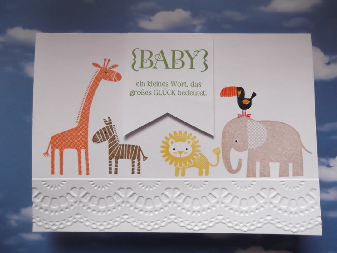Neutral Card for the Birth Baby Card Baby Boy Son Daughter Girl ...