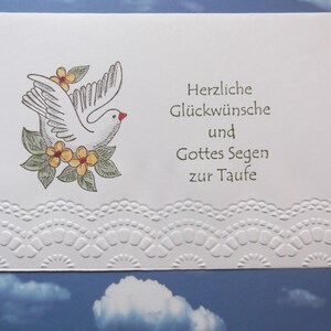 Neutral Baptism Card Card for Baptism & Envelope Boy Son Girl Daughter ...