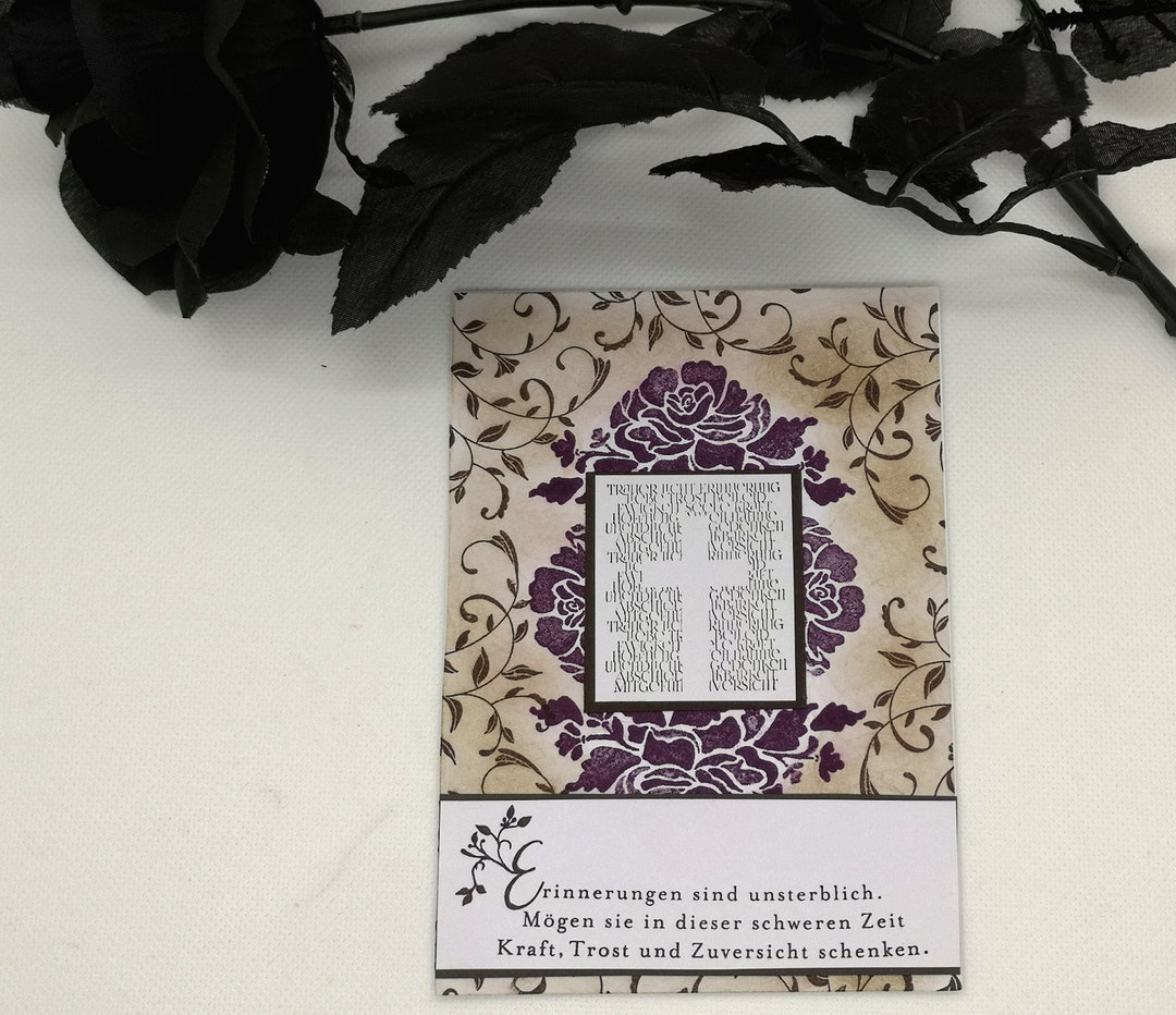 Mourning Card Compassion Condolences Mourning Condolences - Etsy