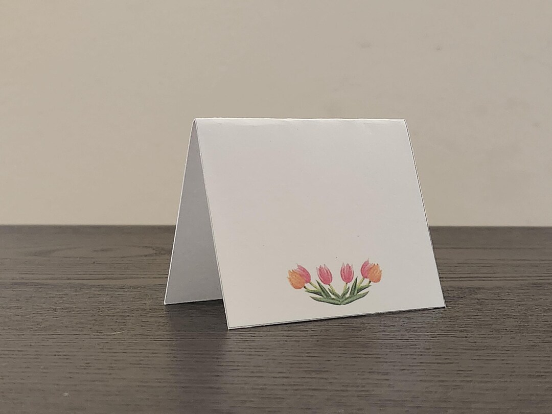 Tulip Bunch Place Cards - Easter - Digital Print at Home - Blank - Etsy