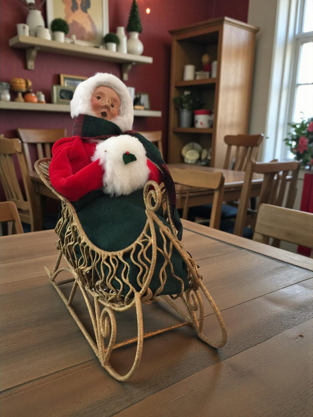 Byers Choice Mrs Claus in Sleigh 2003 - Etsy