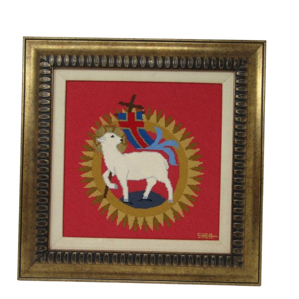 Lamb Needlepoint - Etsy