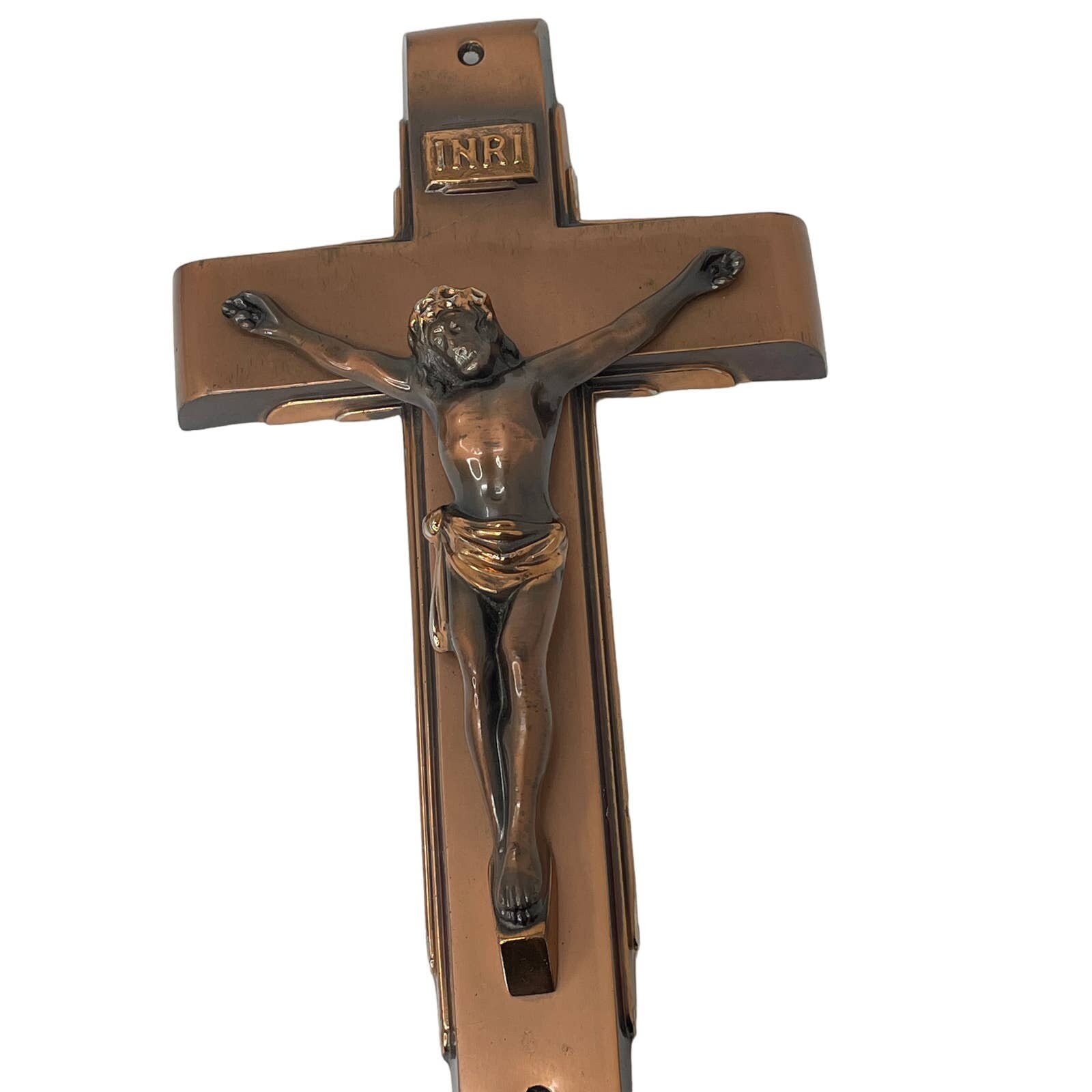 Copper Crucifix Cross Casket Topper - Etsy