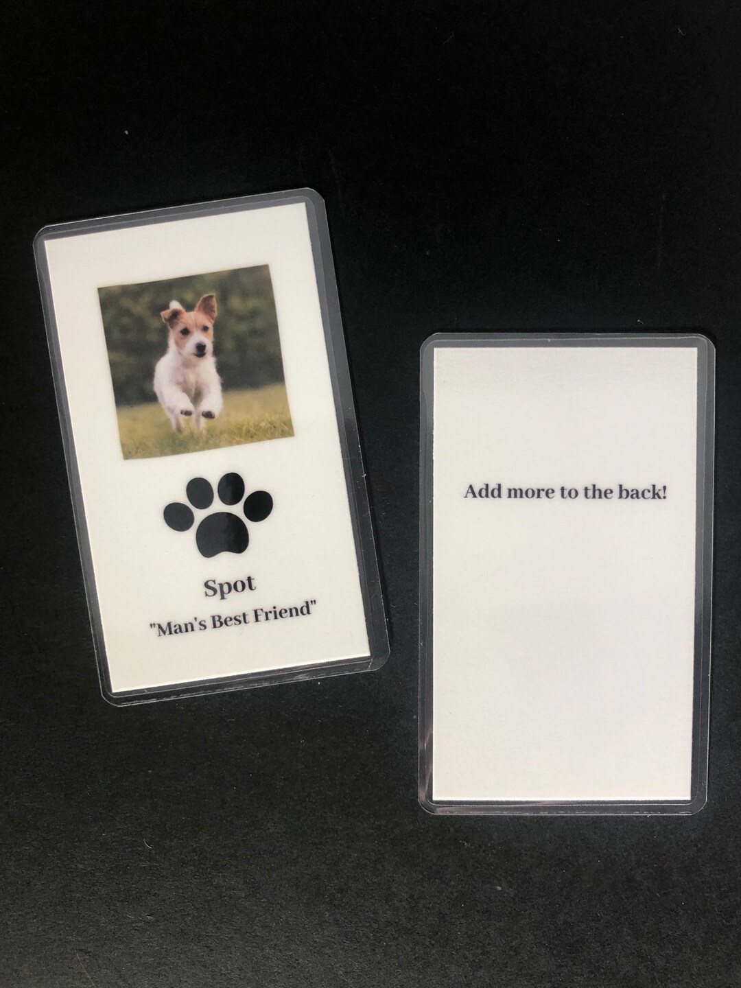 Pet Memorial Card Pet Card Wallet Size Pocket Size Set of 10, 20, 50 ...