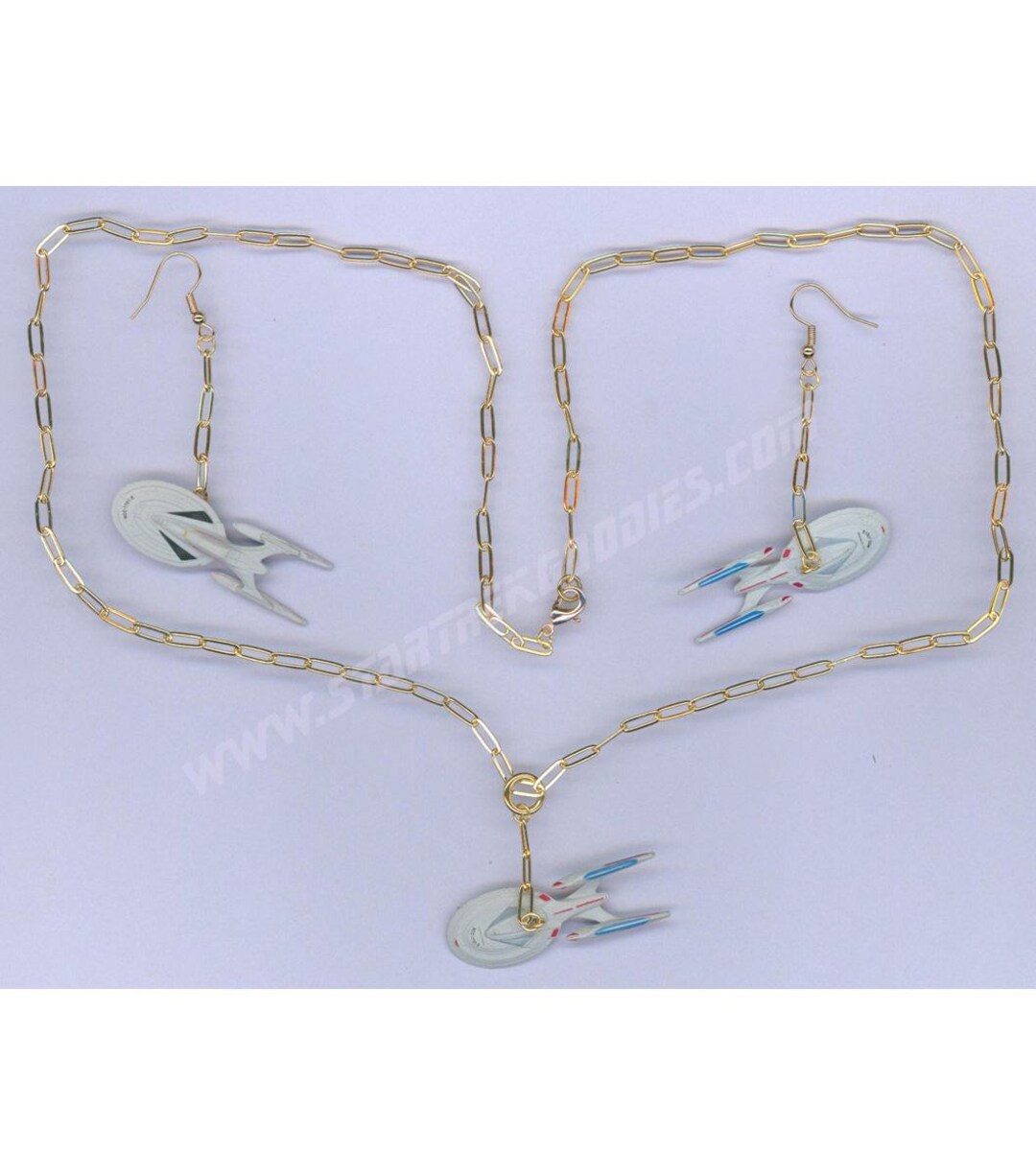 JEWELRY Star Trek: the Next Generation - Enterprise 1701-E NECKLACE and ...