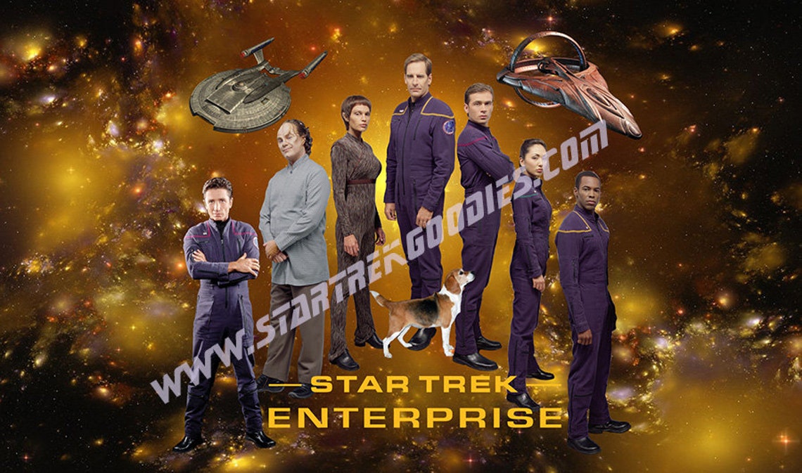 VINYL BANNER Star Trek: Enterprise Full Crew w/porthos - Etsy