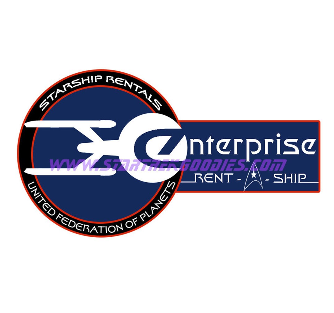 VINYL STICKER: Star Trek "enterprise Rent-a-ship" - Etsy