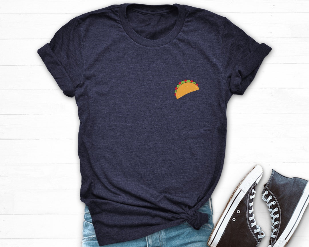 Taco Pocket Shirt, Mexican Food Shirt, Cute Taco Shirt, Pocket Print T ...