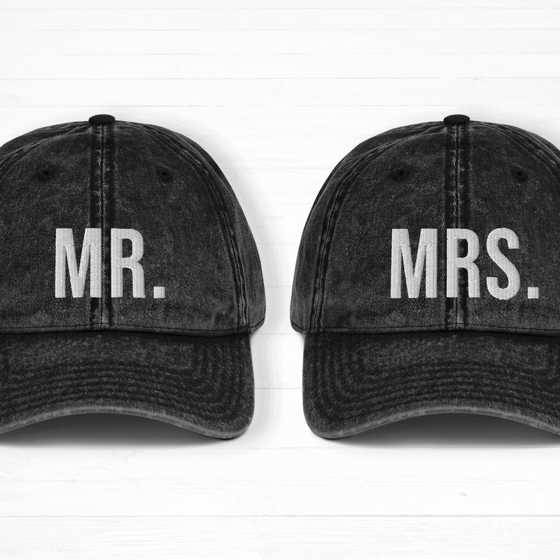 Mr and Mrs Baseball Hats - Etsy