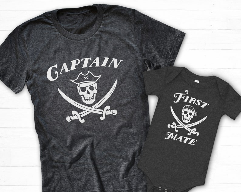 Captain First Mate Shirt Matching Pirate Shirt Captain - Etsy