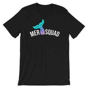 Team Mermaid Shirt, Mermaid Squad Shirt, Mermaid Parents Tee, Mermaid ...