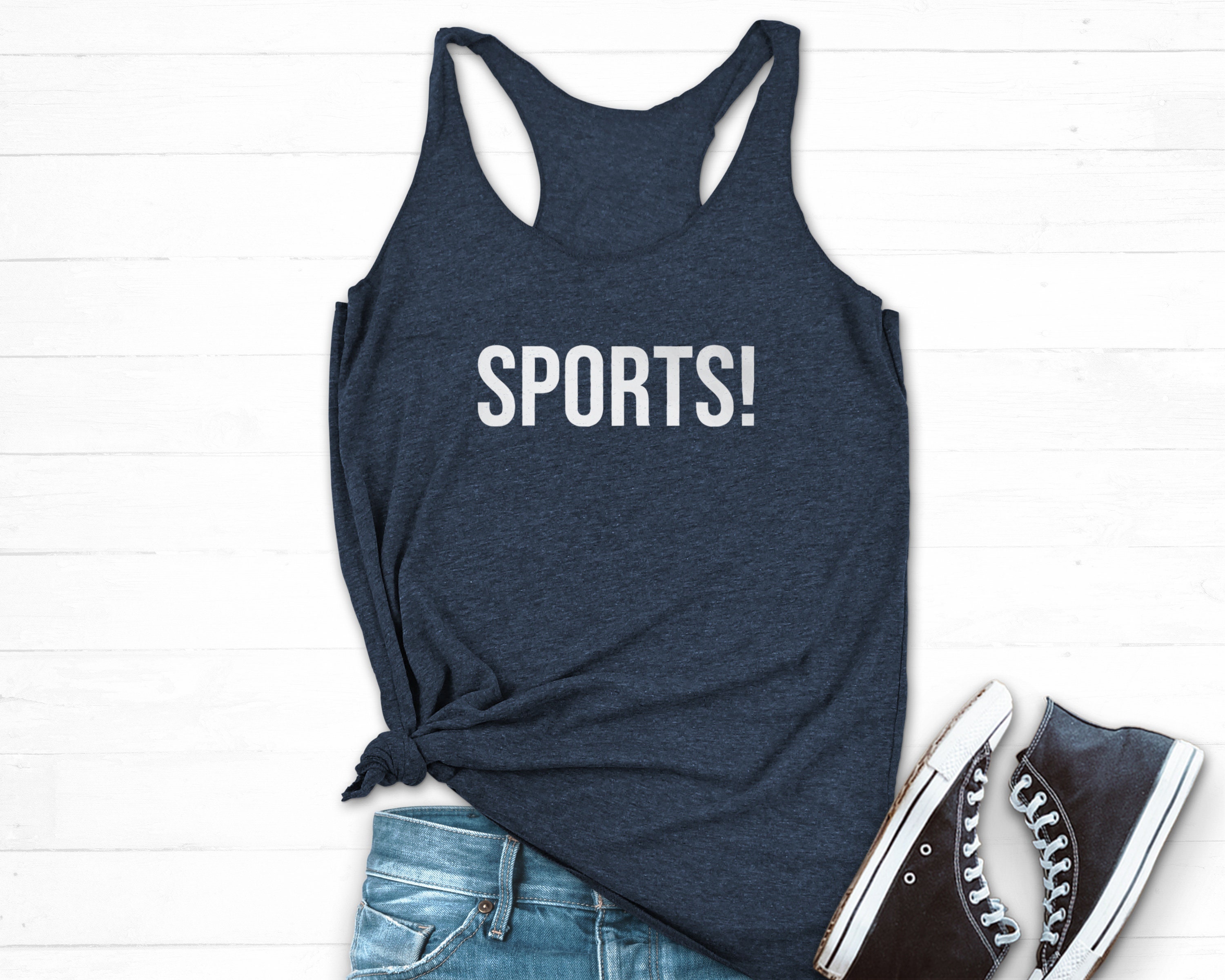 Funny Sports Tank Top Women, Go Sports Shirt, Go Team Shirt, Funny ...