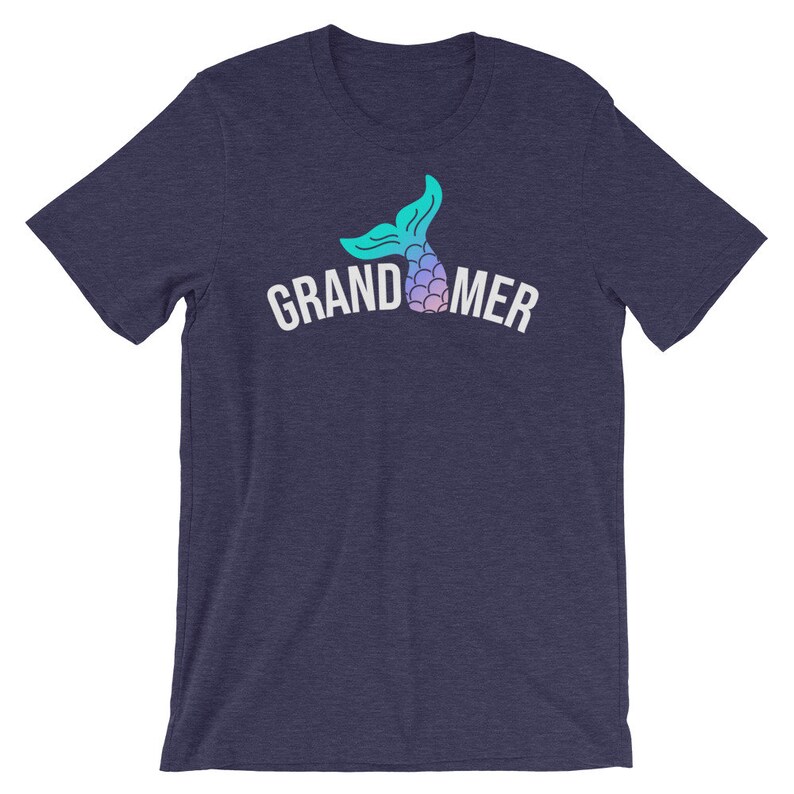 Mermaid Grandma Shirt, Grandma of the Mermaid, Grandpa Mermaid Shirt ...