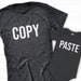 Copy Paste Shirt Copy Paste Matching Shirt Copy Paste Twins - Etsy