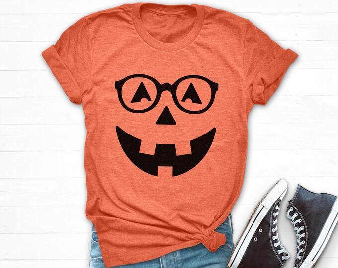 Jack O Lantern Shirt Women Halloween Shirt Pumpkin Face T | Etsy