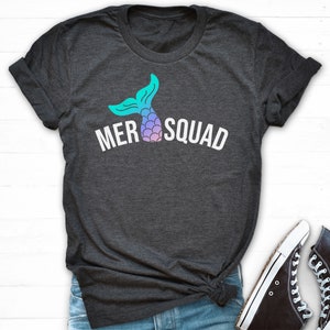Team Mermaid Shirt, Mermaid Squad Shirt, Mermaid Parents Tee, Mermaid ...