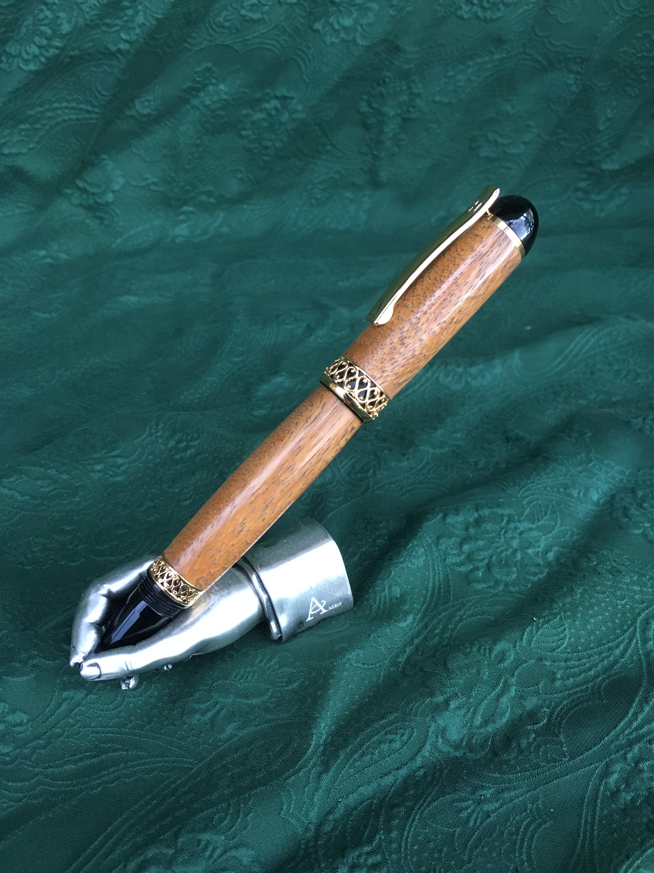 Teak Wood Apollo Infinity Gel Rollerball Pen - Etsy