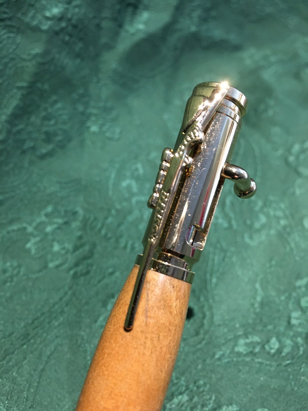 Maple Burl and Gold Bolt Action 30cal Pen - Etsy