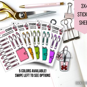 Mildliner Marker Inspired Weekly Header Stickers | Hand Drawn Stickers ...