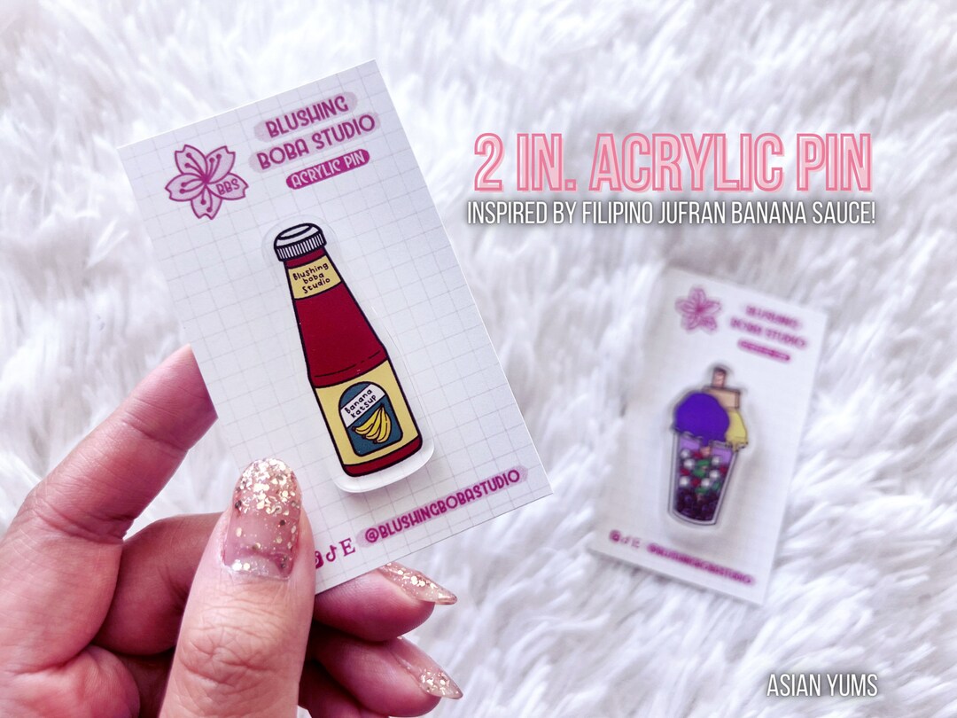 Jufran Acrylic Pin Banana Ketchup | Gifts Filipino Culture | Foodie ...