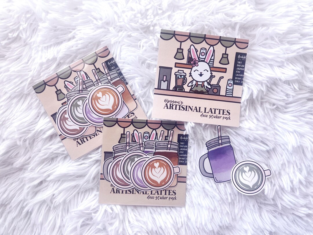 Artisinal Lattes STICKER PACK | Coffee Journaling Stickers for Bujo ...