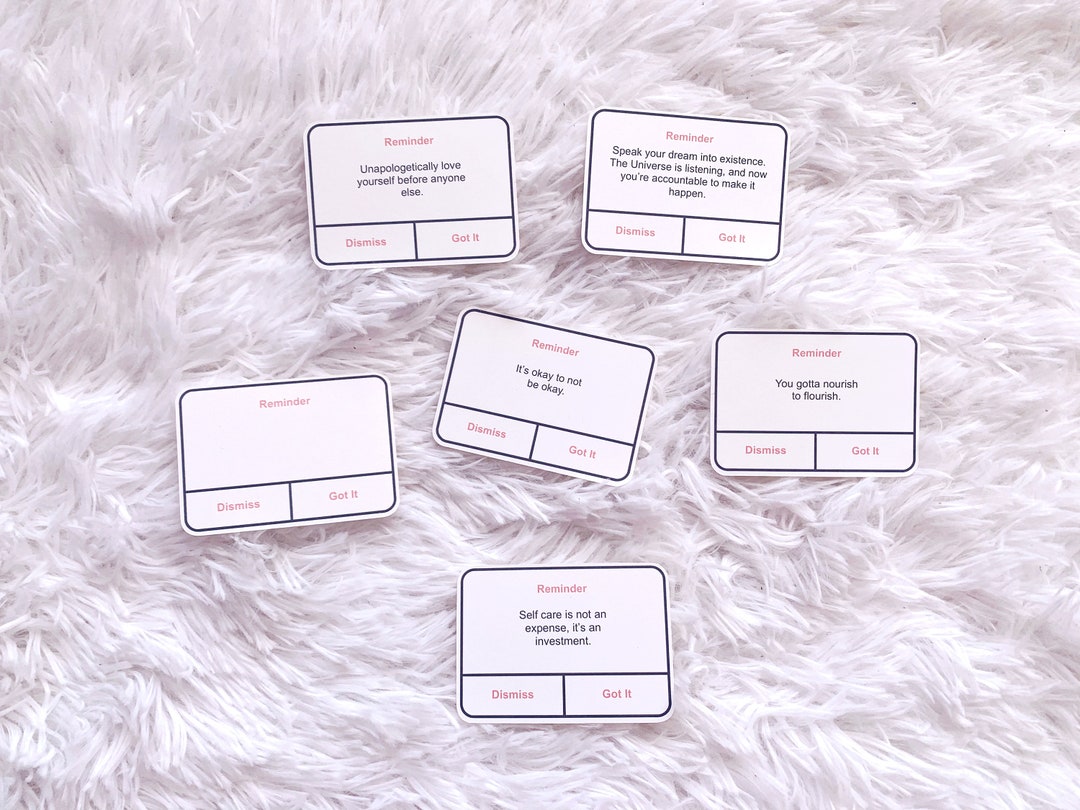 Positive Affirmation Cards | Reminder Cards | Self Care | Positive ...
