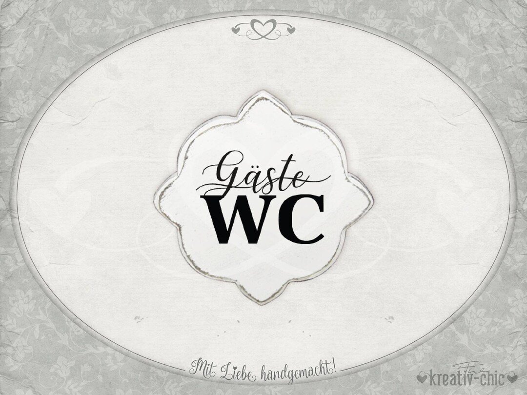 Door Sign shabby-chic / Name Tag / Door Sign With Name / Wooden ...