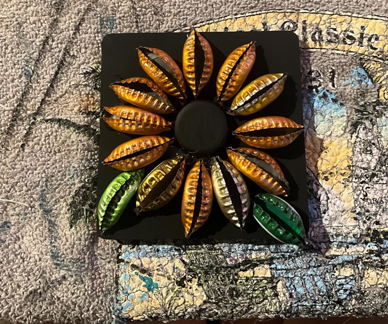 Orange Bottle Cap Flower - Etsy