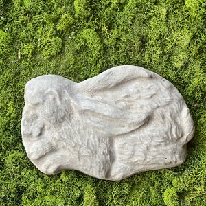 Bunny Stepping Stone, Concrete Step Stone, 8" X 5.5", Bunny Garden ...