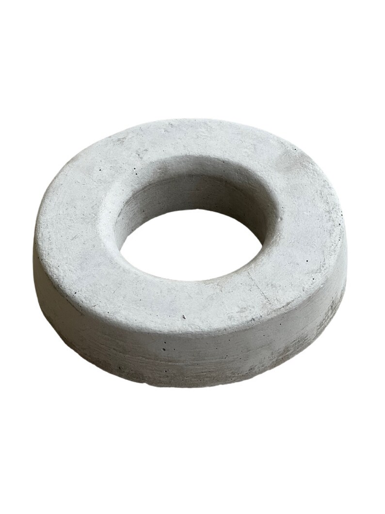 Small Concrete Gazing Ball Holder, Cement Sprinkler Guard Ring ...