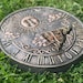 Sun & Cloud Sundial, Concrete Sundial, 10”across X1.5”thick, Garden ...
