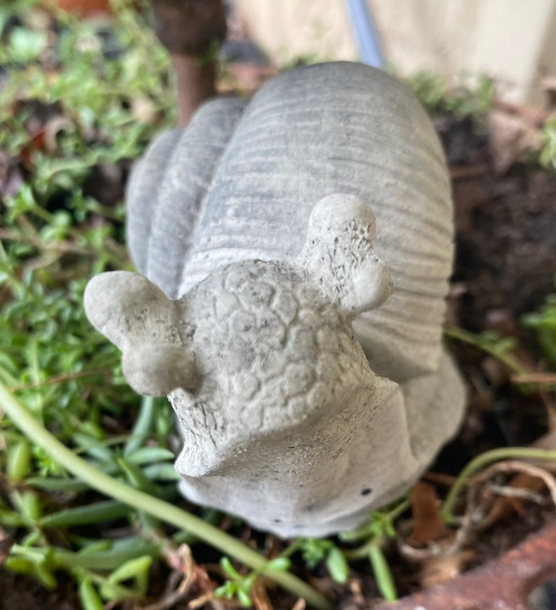 Snail Concrete Statue, Garden Statue, Garden Décor, Snail Gift, Mini ...