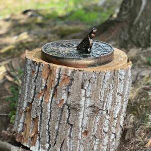 Sun & Cloud Sundial, Concrete Sundial, 10”across X1.5”thick, Garden ...