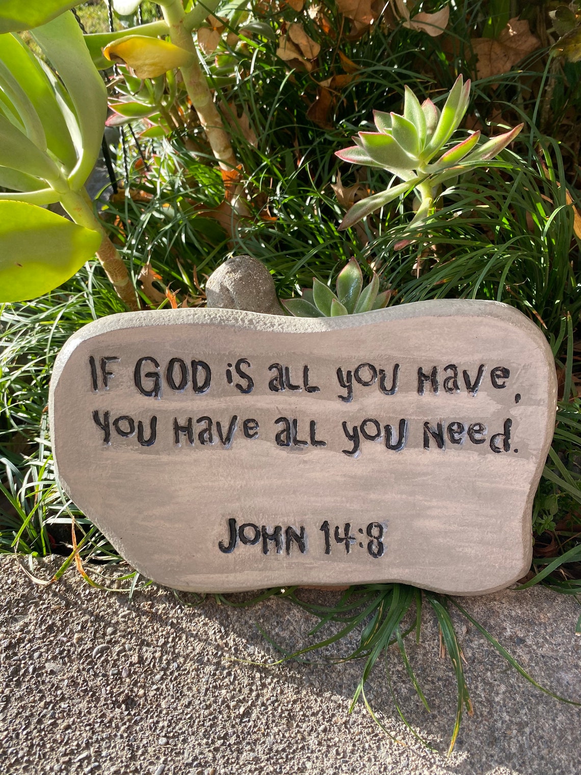 God John 14:8 Plaque Religious Concrete Plaque10 X | Etsy